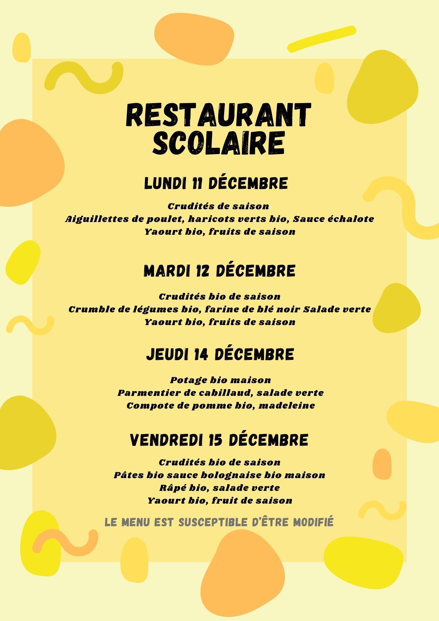 Restaurant scolaire